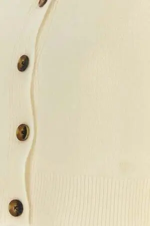 Loulou De Saison Ivory Cashmere Heike Cardigan