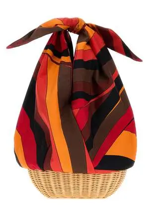 Emilio Pucci Printed Twill Bucket Bag