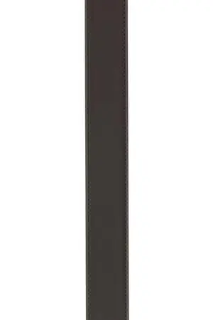 FERRAGAMO Chocolate Leather Reversible Belt