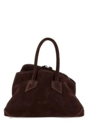 Attico Chocolate Suede Mini La Passeggiata Handbag