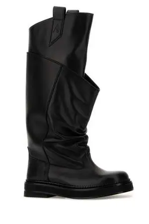 Attico Leather Passeggiata Boots