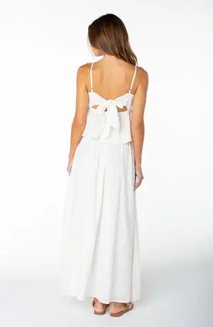 Roxy Pierside Textured Camisole With Flounce Hem