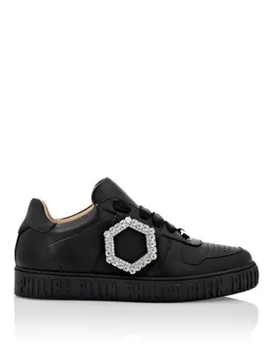 Philipp Plein Leather Lo-top Sneakers