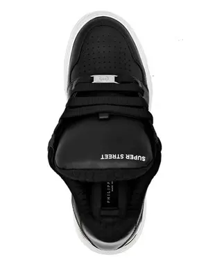 Philipp Plein Super Street Lo-top Sneakers Hexagon Logo - Black
