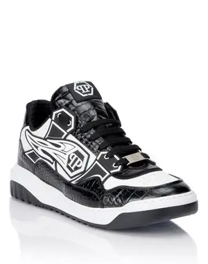 Philipp Plein Moonwalker Low-top Sneakers - White/black