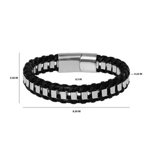 Lucky Brand Woven & Stainless Link Bracelet