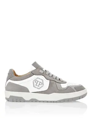 Philipp Plein Mix Leather Lo-top Sneakers Techno