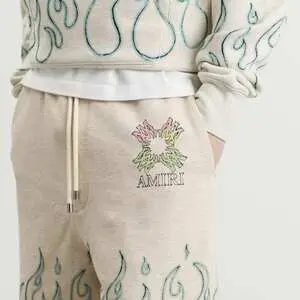 Amiri Ma Quad Flames Sweatshort