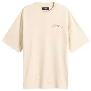 Amiri Ma Check Patch Skate T-shirt - Alabaster