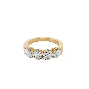 AYA FINE JEWELRY 2.19 Ctw Round Lab Diamond Four Stone Ring In 14k Gold - Yellow