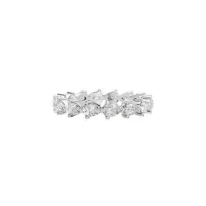 AYA FINE JEWELRY 1.48 Ctw Princess Cut Lab Diamond Full Eternity Band In 14k Gold - White