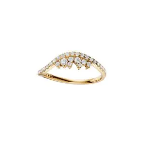 AYA FINE JEWELRY Round Lab Diamond Infinity Twist Ring In 14k Gold - Yellow