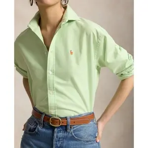 Ralph Lauren Relaxed Fit Cotton Oxford Shirt - Lime Drop