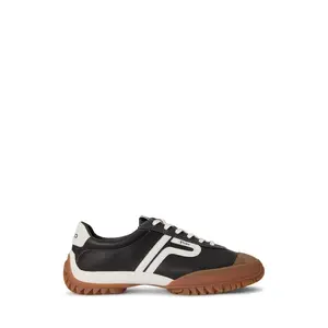 Ralph Lauren Leather Treaded Low-top Sneaker
