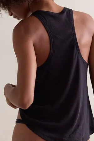 Free People Intimately Bare Rib Tank - Black