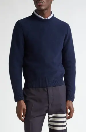 Thom Browne Washed Wool Piqué Sweater