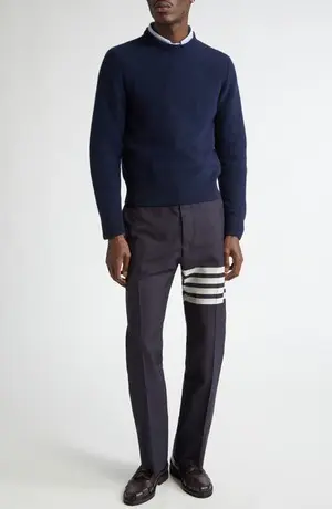 Thom Browne Washed Wool Piqué Sweater