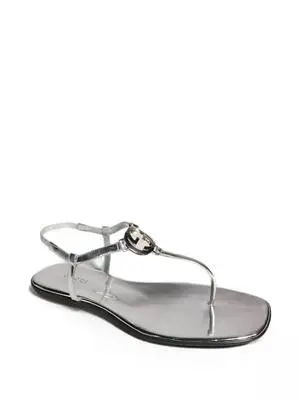 Gucci Interlocking-g Leather Sandals