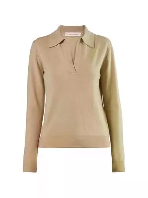 Carolina Herrera Polo-collar Sweater - Neutrals