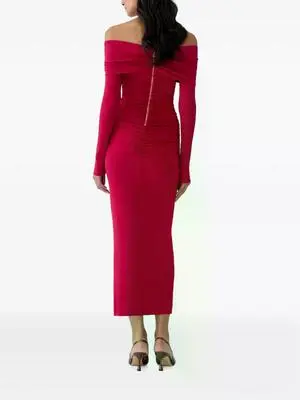 Carolina Herrera Off-shoulder Midi Dress