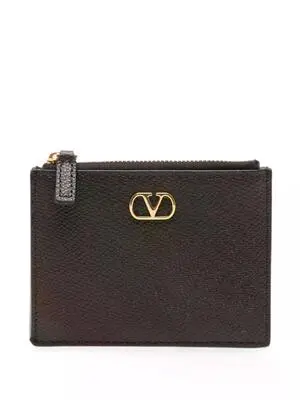Valentino Garavani Vlogo Signature Card Holder - Brown