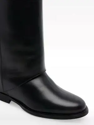 VIA ROMA 15 Padlock-detail Knee-high Boots