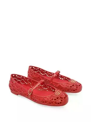 Valentino Garavani Ondette Scallops Ballet Flats