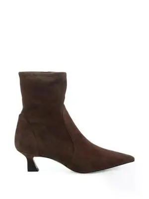 STUART WEITZMAN Vinnie Suede Ankle Boots - Brown