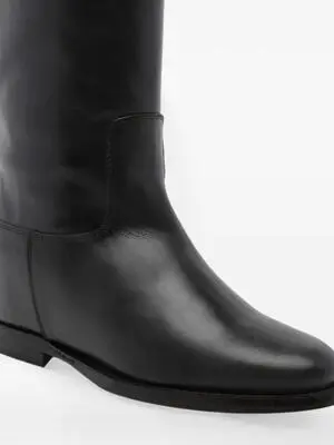 VIA ROMA 15 Padlock Leather Boots