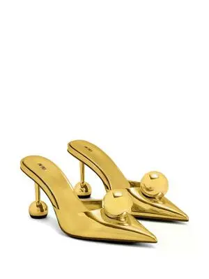 Jw Pei Sofia Heeled Mules - Gold