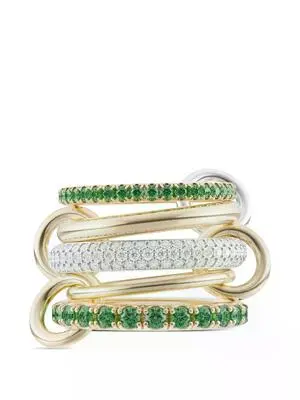 SPINELLI KILCOLLIN Chloe Vert Diamond And Emerald Ring