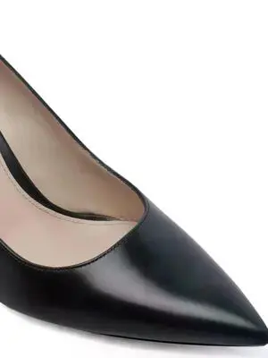 STUART WEITZMAN Pointed-toe Leather Pumps