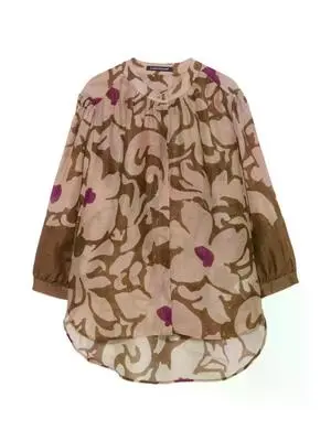LUISA CERANO Floral-print Shirt - Pink