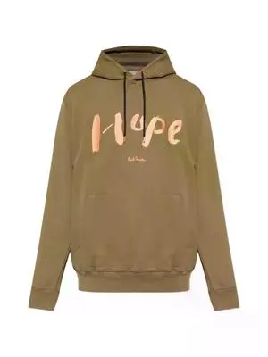 Paul Smith Hope-print Drawstring Hoodie - Green