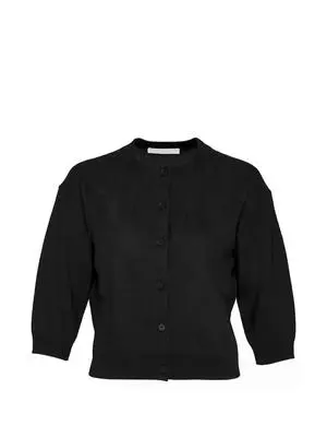 CLUB21 COLLECTION Cropped Knit Cardigan - Black