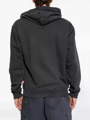 DIESEL® Graphic-print Drawstring Hoodie - Grey