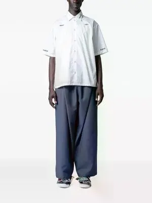 YOSHIOKUBO Embroidered Short-sleeve Shirt