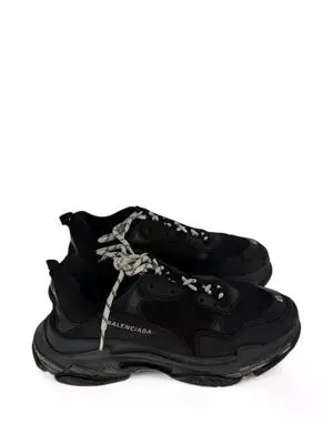 Balenciaga Triple S Clear Sole Sneakers - Black