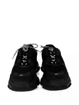 Balenciaga Triple S Clear Sole Sneakers - Black
