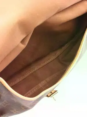 LOUIS VUITTON Monogram Saumur 30 Crossbody Bag - Brown