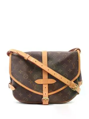 LOUIS VUITTON Monogram Saumur 30 Crossbody Bag - Brown