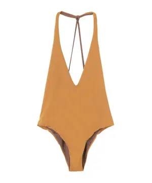 ALYSI V-neck Sleeveless One-piece Swimsuit
