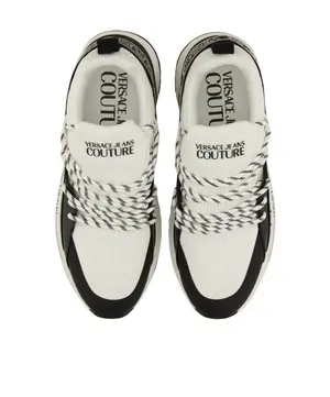 Versace Logo Strap Sneakers