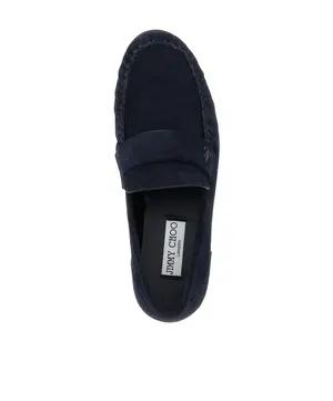 JIMMY CHOO Ellis Suede Flat Shoes