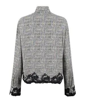 Ermanno Scervino Resca Lace Trim Printed Shirt