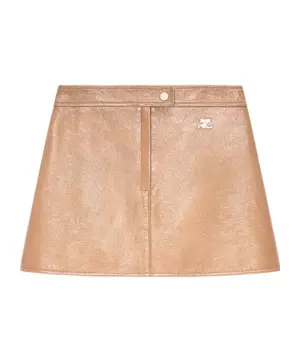 COURREGES Vinyl-effect Mini Skirt