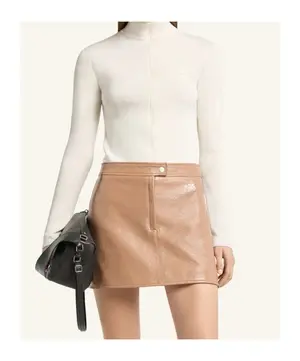 COURREGES Vinyl-effect Mini Skirt
