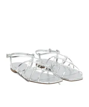 AeydĒ Anisa Strappy Sandals - White