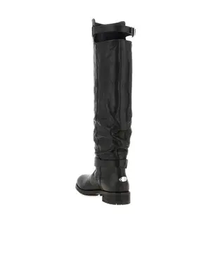 JIMMY CHOO Bikerkb Buckled Riding Boots