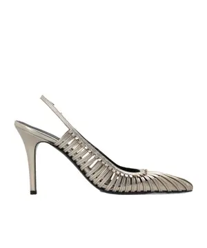 Isabel Marant Étoile Pointed-toe High-heeled Sandals - Light Gold
